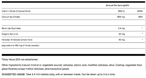 calcium label | Female Fitness Systems